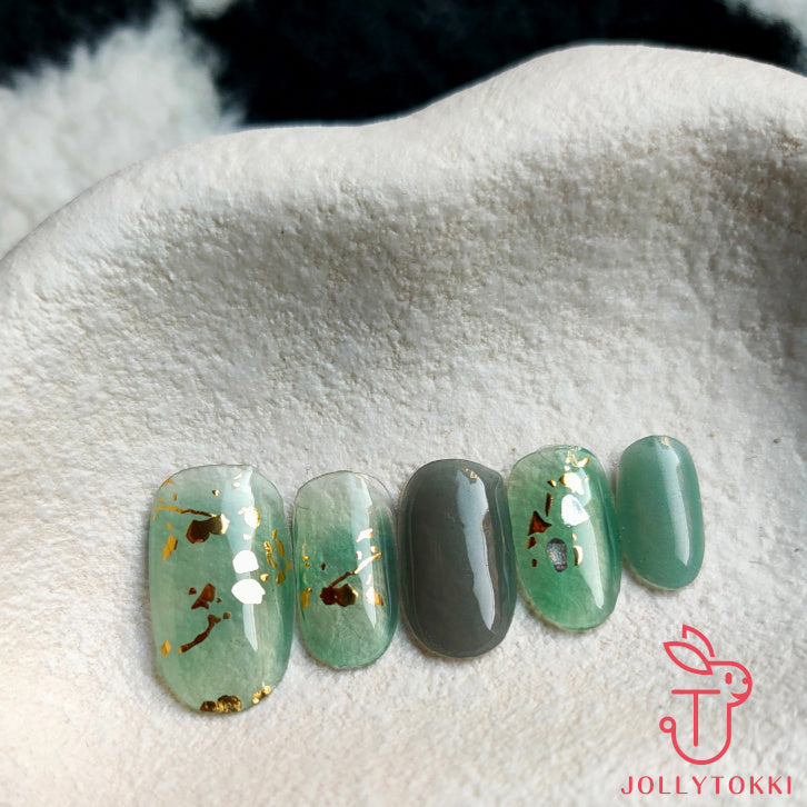 Emerald Luxe - JollyTokki Premium Nail Wrap