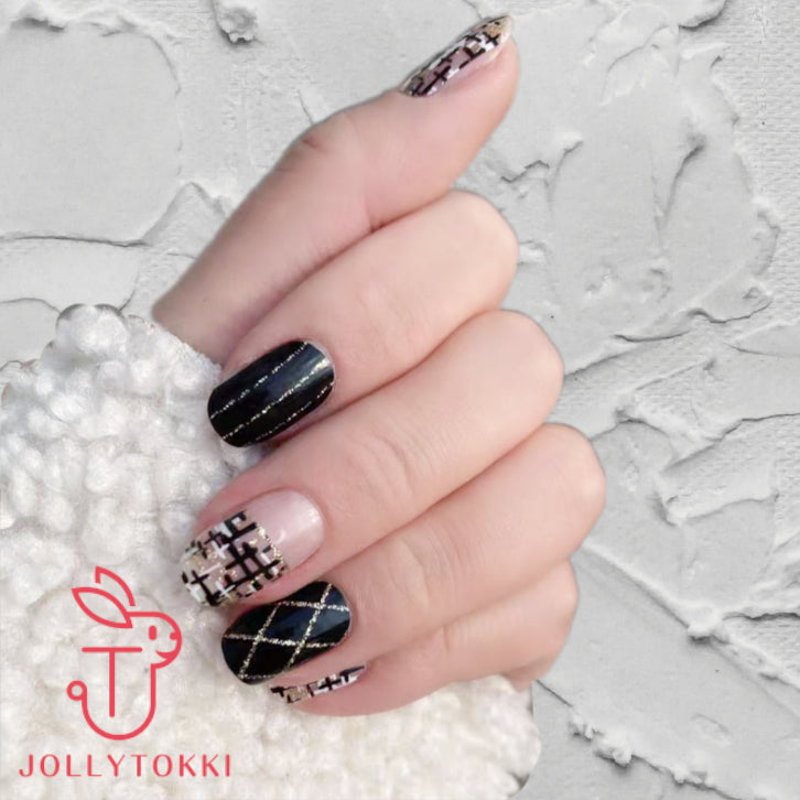 Onyx Glacier - JollyTokki Premium Nail Wrap